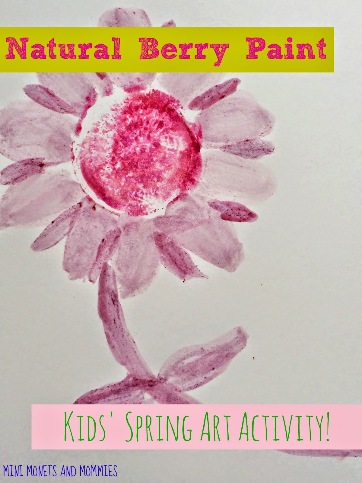 Mini Monets and Mommies: Painting With Berries