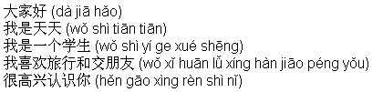 Learn Chinese: TenTen's Everyday Mandarin 學中文 學漢語 學華語: Zi Wo Jie Shao ...