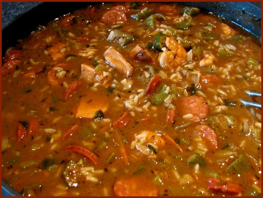 Fat Johnny's Front Porch: Kaw-Cajun File' Gumbo