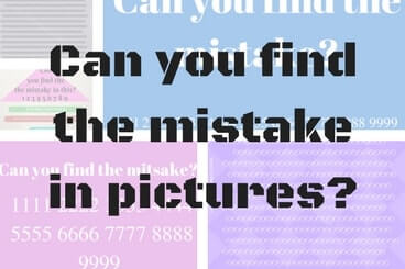 Find the Mistake: Picture Puzzles with Answers