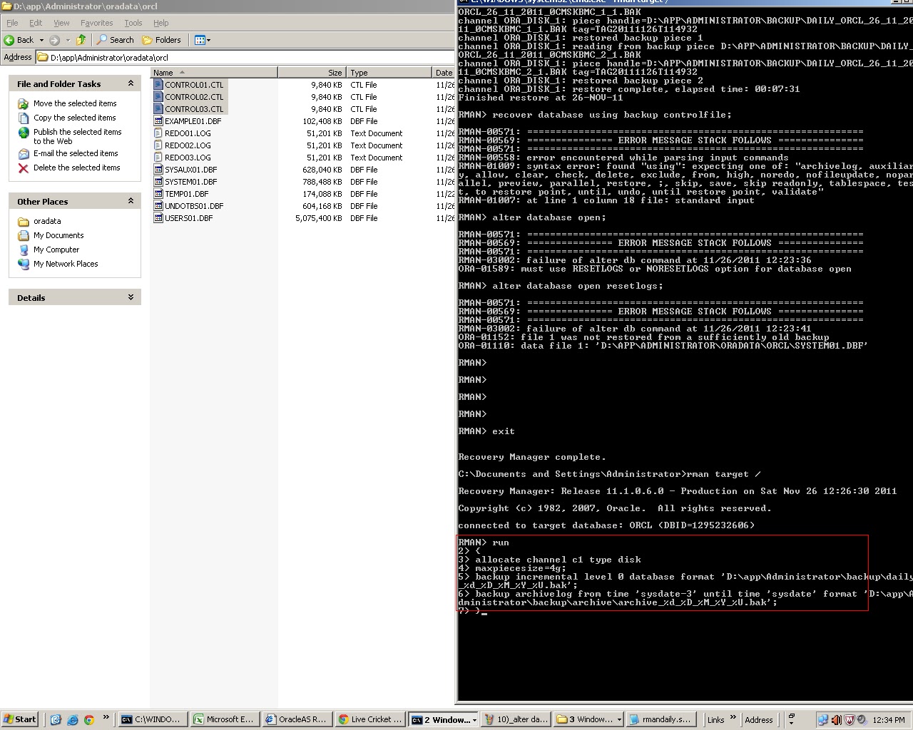 Saugat Chatterjee's Oracle DBA blogs