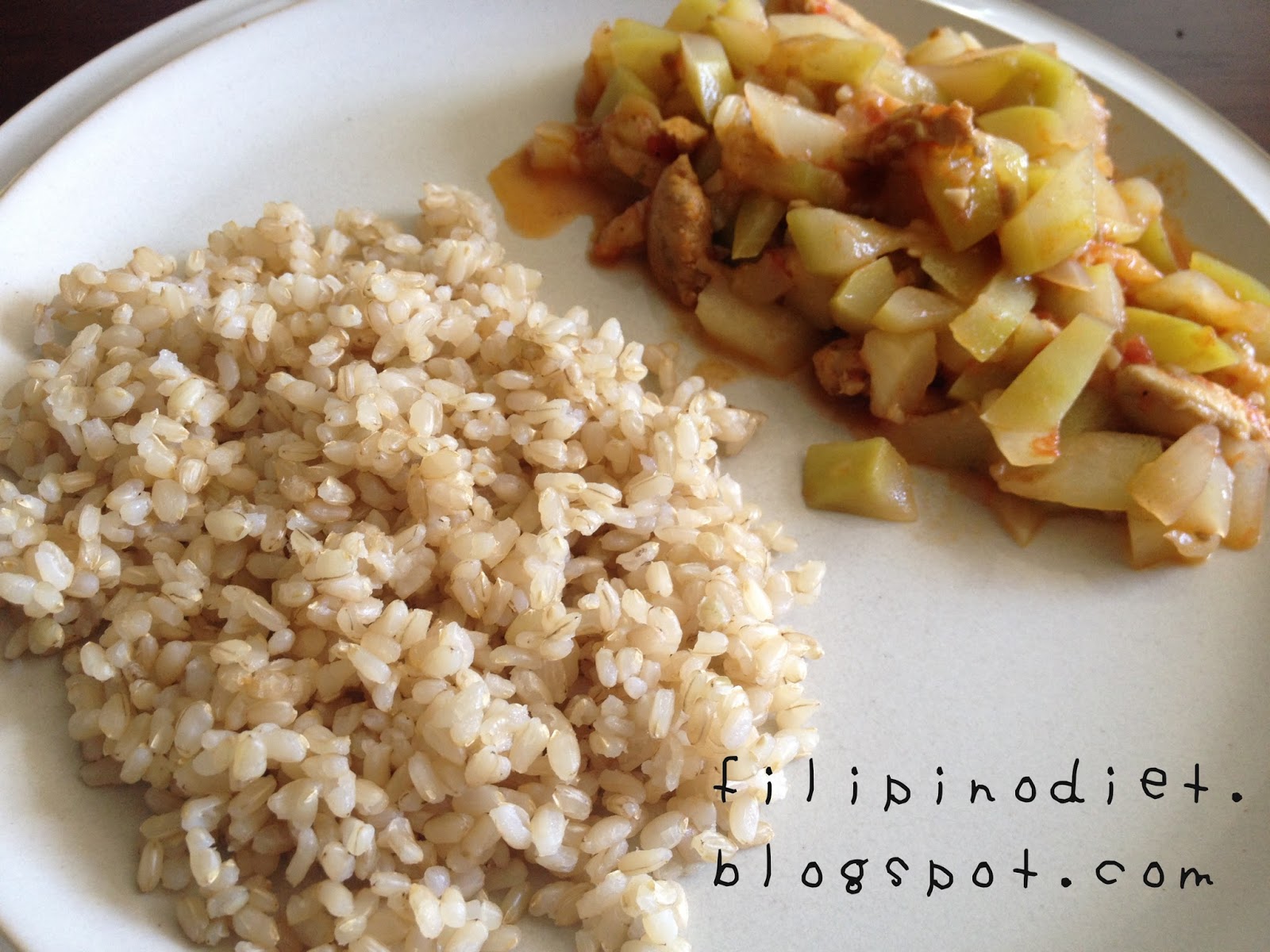 A Filipino on a Diet: Leftovers for lunch: Ginisang Upo