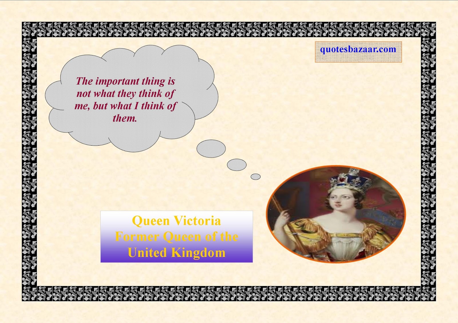 Different Quotes in Different Styles: 1st Quotes of Queen Victoria