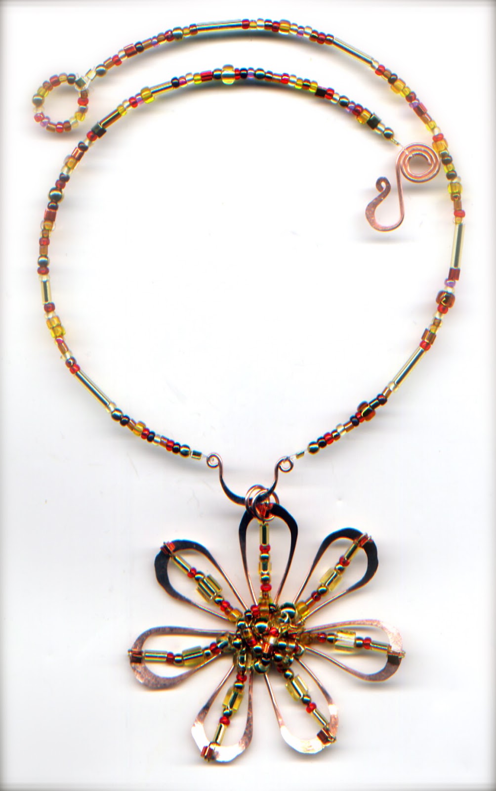 WireWorkers Guild: FLOWER PENDANT