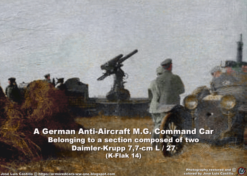 Armored Cars in the WWI: A German Anti-Aircraft Machine Gun Command Car ...