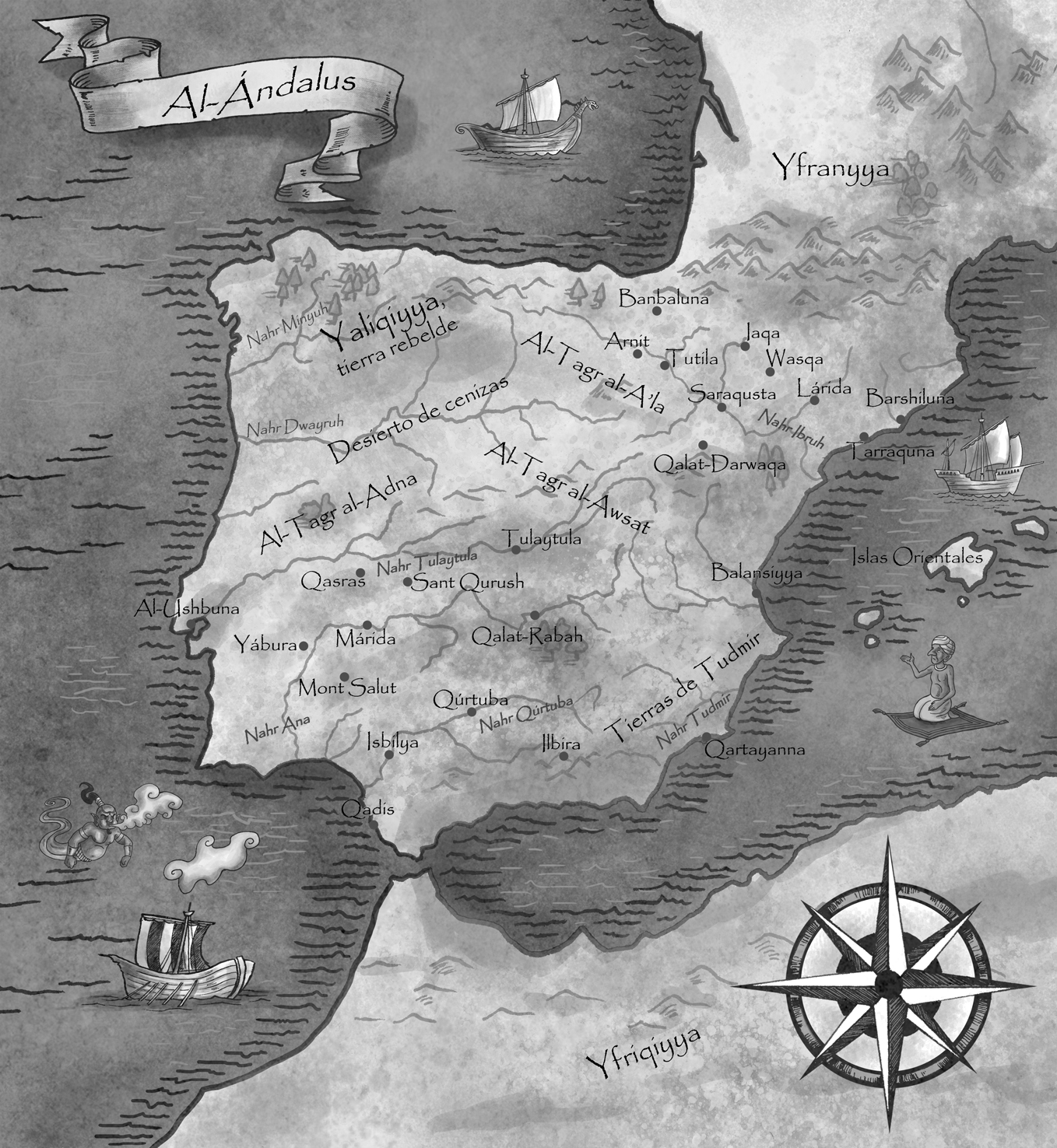 Mapas de Fantasia y Epica: Mapa de Los Reinos Condenados: la Tierra de ...