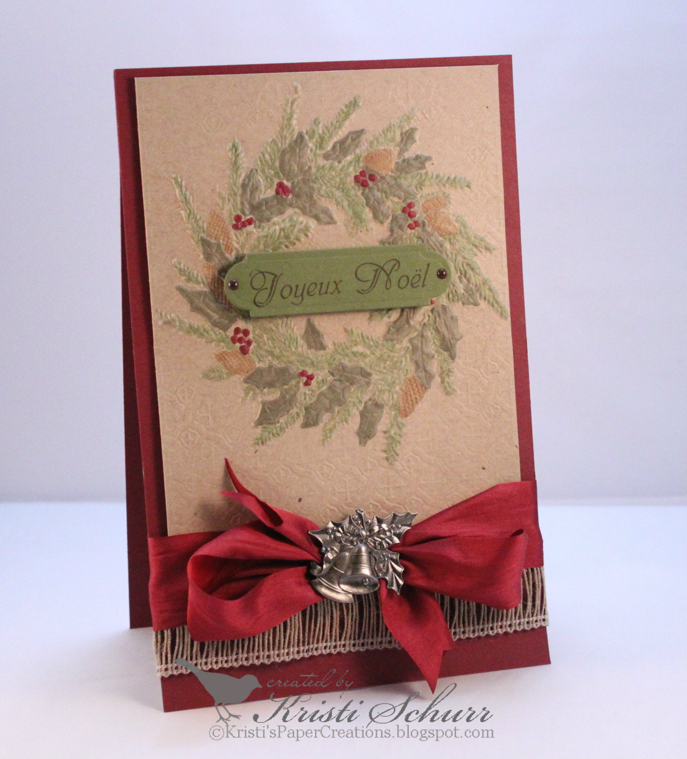 Kristi's Paper Creations: Rustic Joyeux Noel
