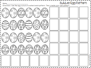 Classroom Freebies Too: Easter Egg Patterns
