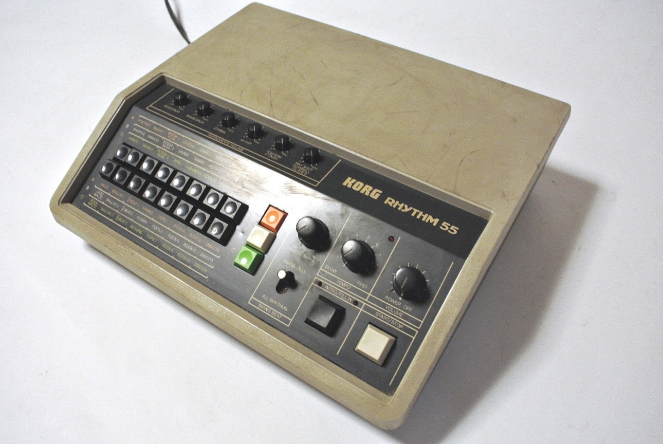 MATRIXSYNTH-B: KORG Rhythm KR-55 Vintage Analog Drum Machine SN 366624