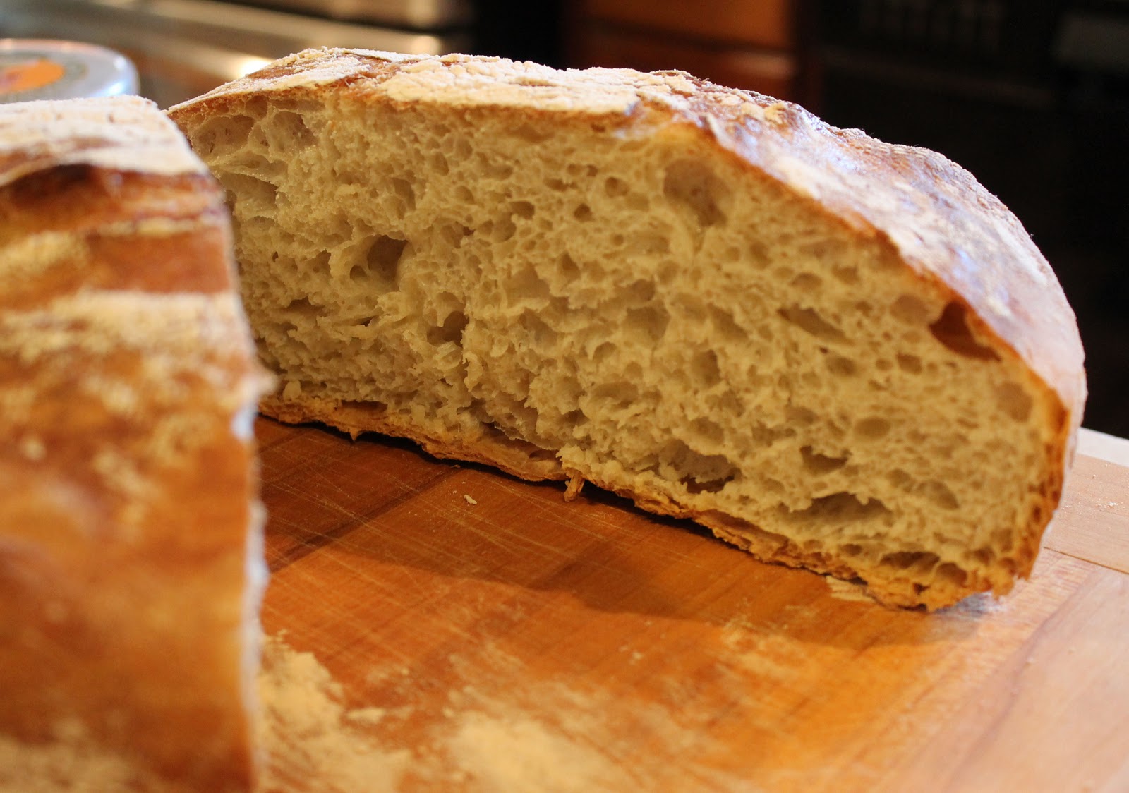 No-Knead Bread with Herb Infused Dipping Oil