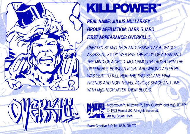 STARLOGGED - GEEK MEDIA AGAIN: 1994: OVERKILL 3D CARDS BY BRYAN HITCH ...