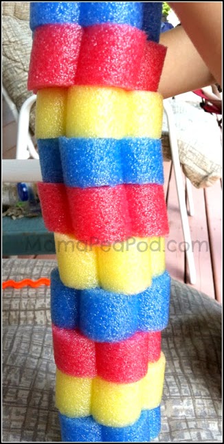 Mama Pea Pod: {Pool Noodle Patterning}