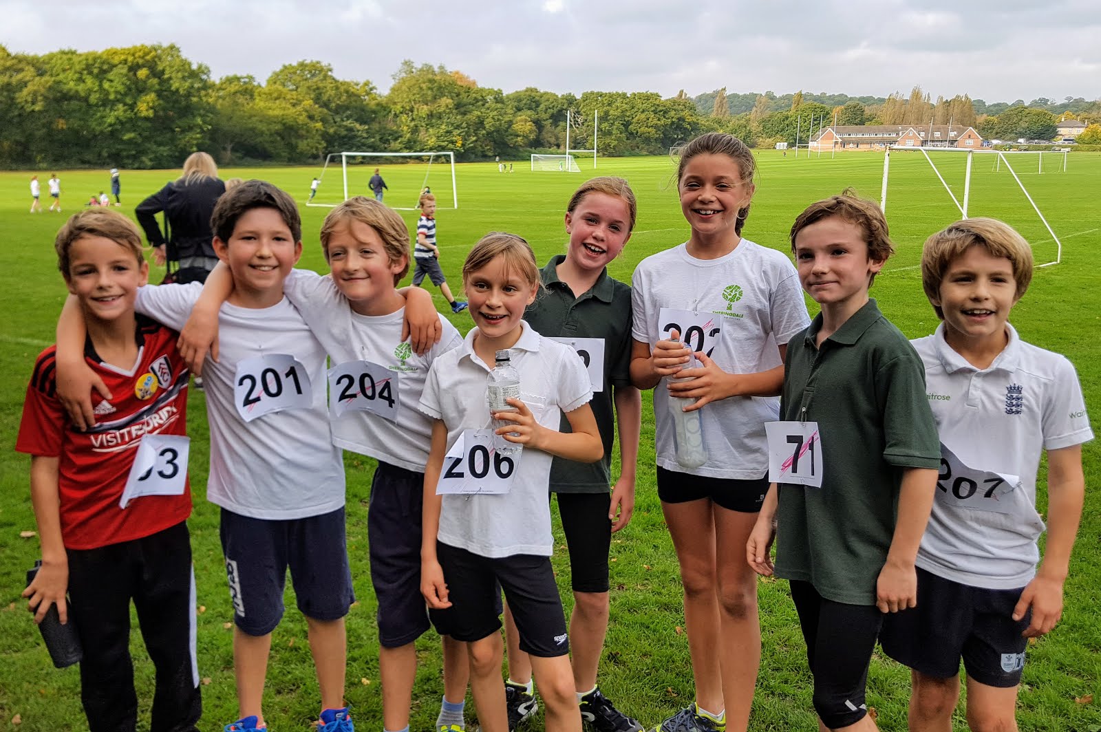 The Sheringdale X country team