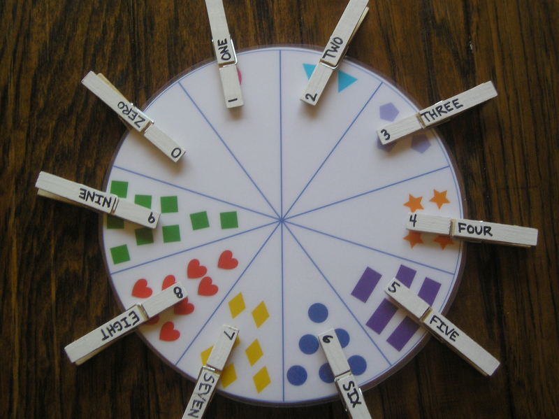 Planet of the Apels: Busy Bag Swap: Day 13 (Color & Counting Wheel)