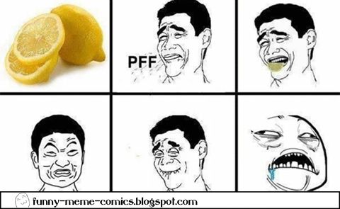 Meme Comics: When I eat lemons