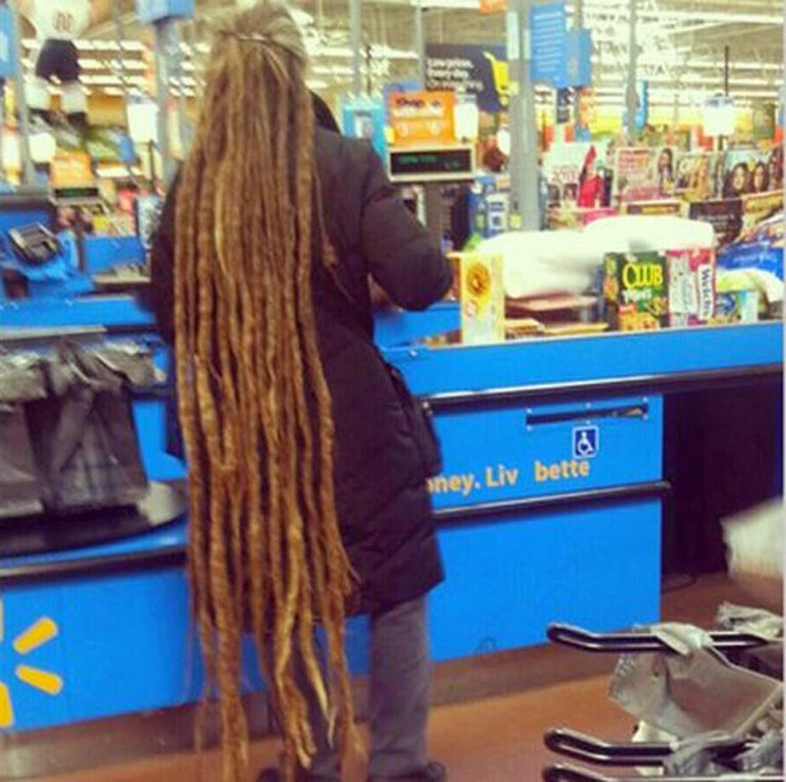 Chuck's Fun Page 2: Scene at Wal*Mart - no dress code shopping (18 images)