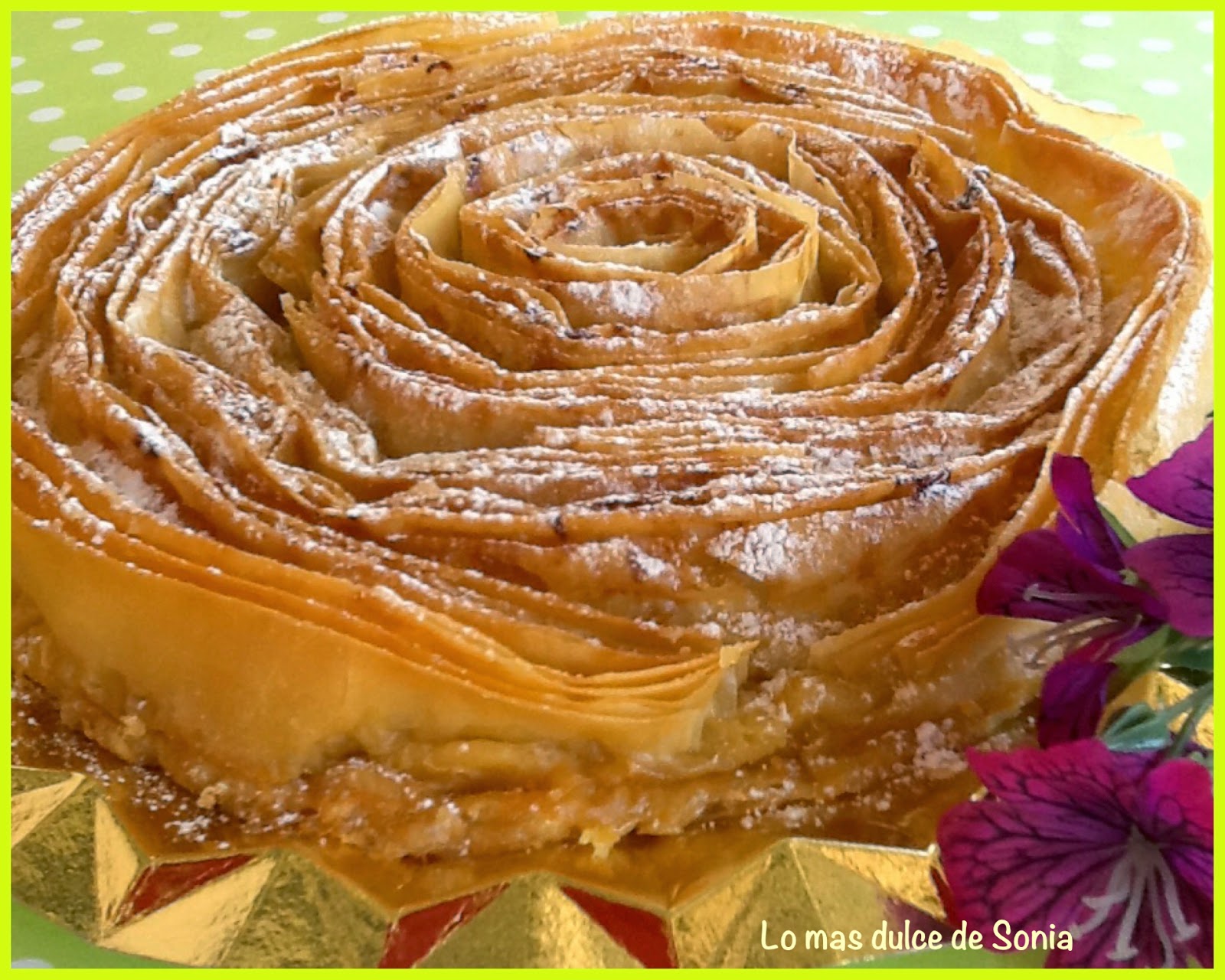 Ruffled Milk Pie (tarta de pasta filo)