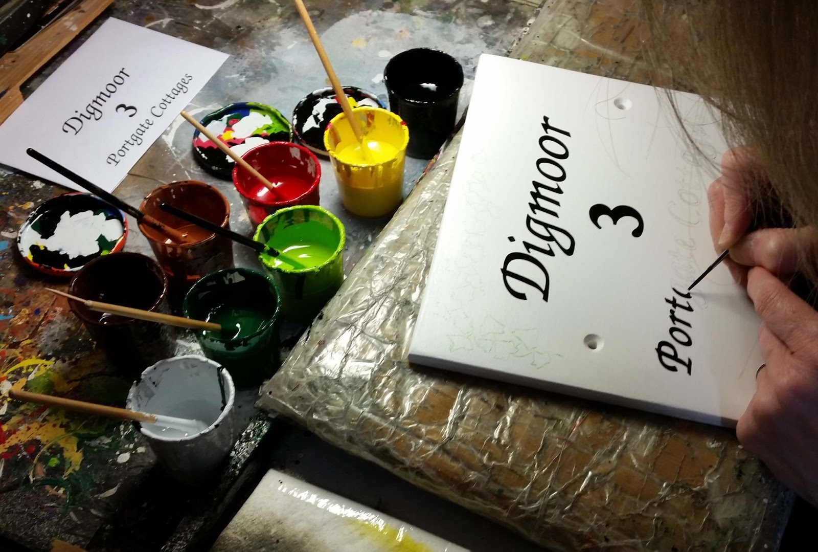 Hand Painted House Signs by Ceramic Art