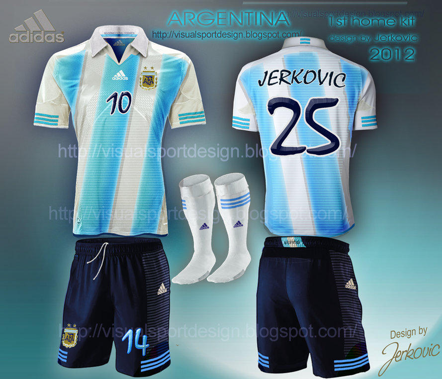 Visual Sportwear Unique Design: ARGENTINA AFA