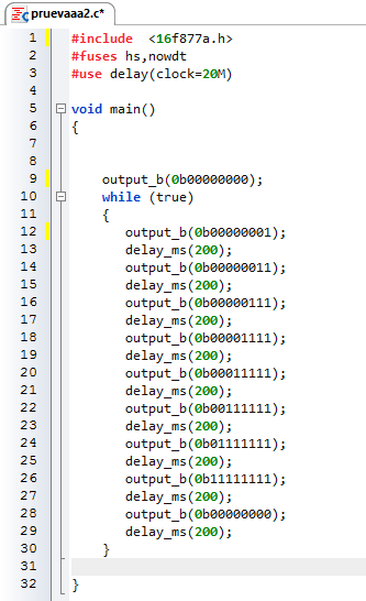 Microcontroladores: Compilador PIC C Compiler "1"
