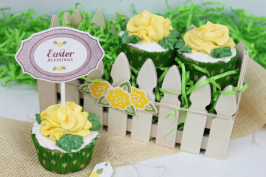 Stamp Away With Me: Pretty Presentation: Easter Rose Cupcake Flower Box