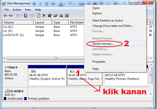 Cara membuat partisi harddisk di Windows - Belajar Segala Ilmu ...