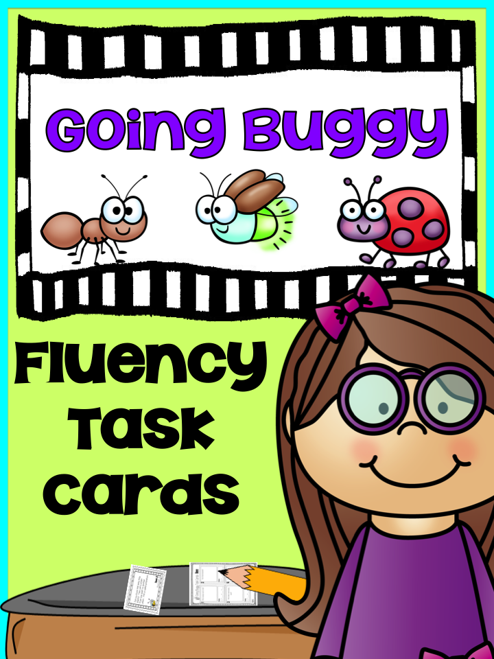 Going Buggy - Insect Fluency Task Cards | Teach123