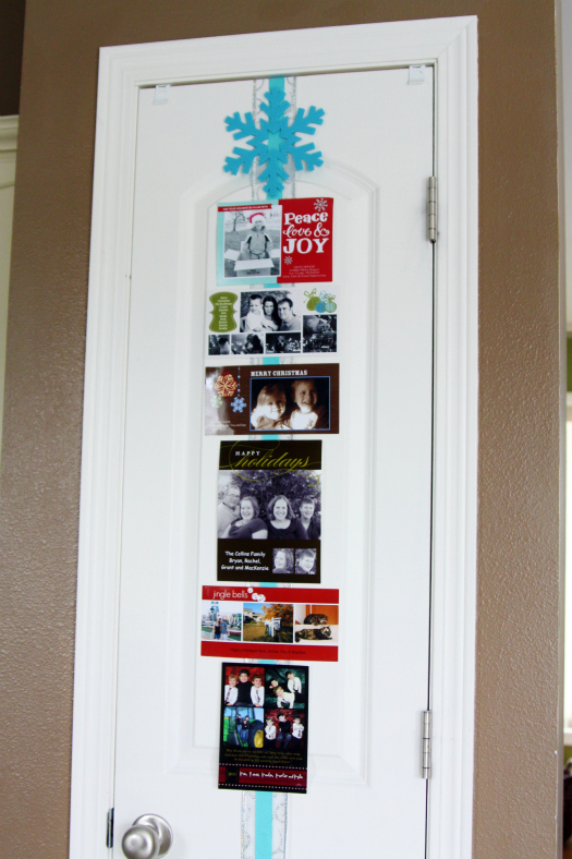IHeart Organizing: Happy Holidays: Christmas Card Display