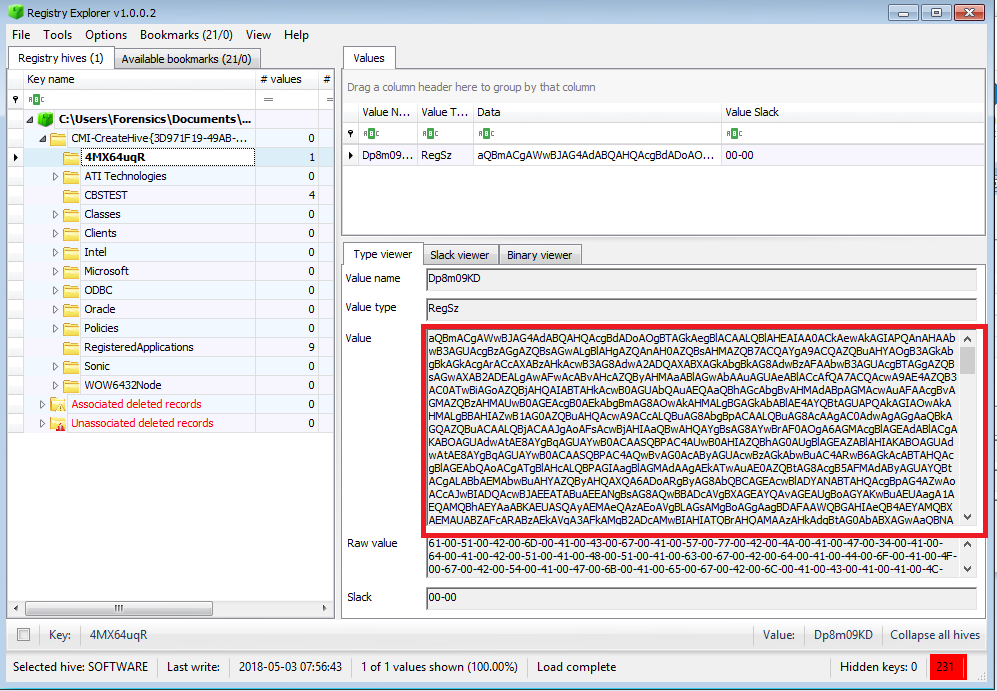 Another Forensics Blog: Malicious PowerShell in the Registry: Persistence