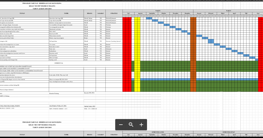 Program Tahunan BK Kurikulum 2013 SMP/MTs/SMA/MA/SMK - Buku Ajaran SMA SMK