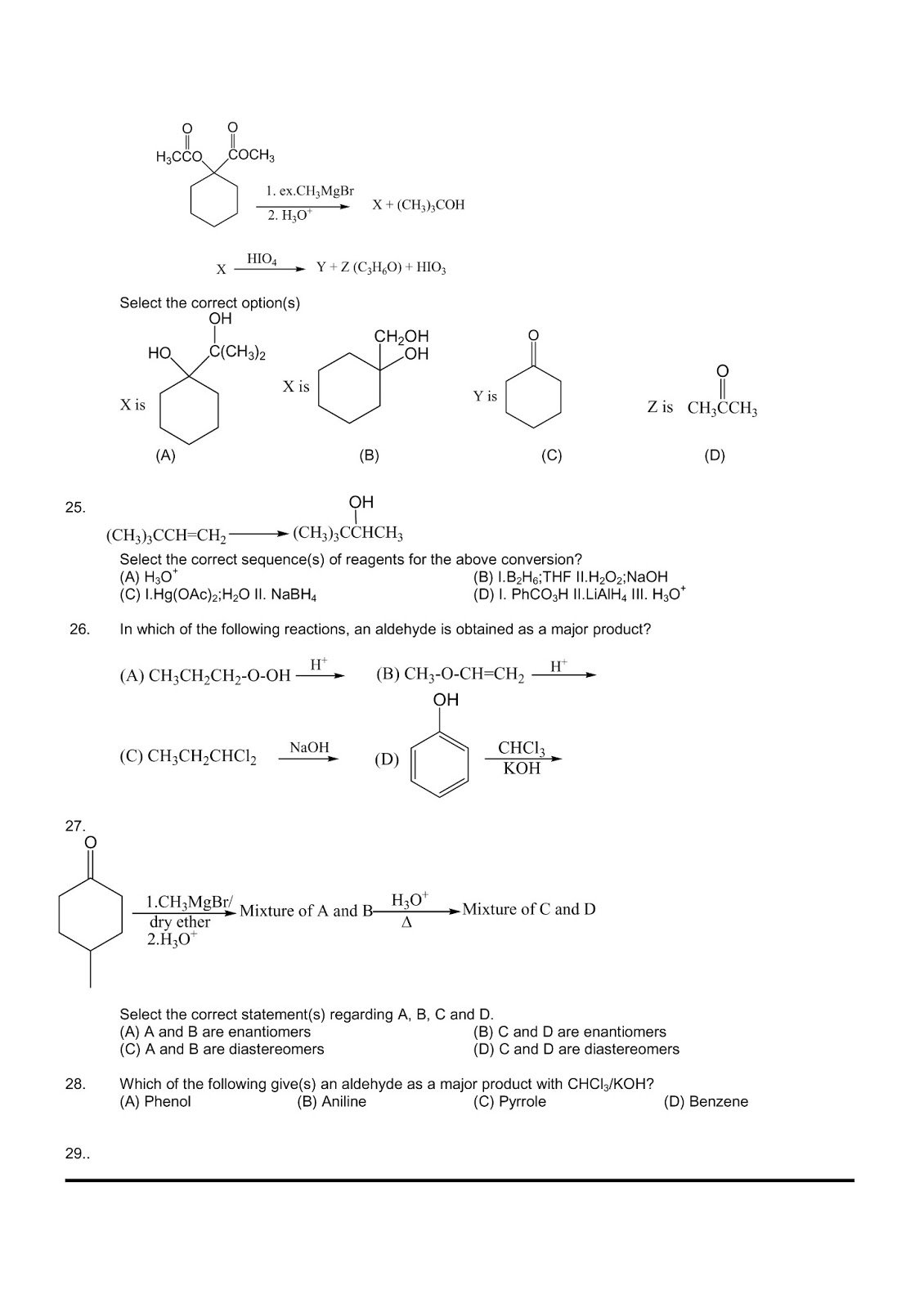 ALCOHOL PHENOL ETHERS QS ~ CHEMISTRY BY MUKESH SHARMA