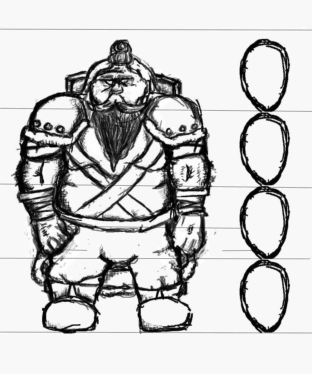 Game Art and Illustrations: PHOTOSHOP : DWARF