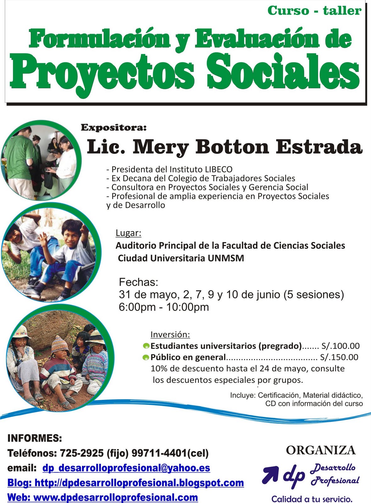 DP Desarrollo Profesional: Curso de Formulación y Evaluación de ...