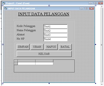 Form Input Data Pelanggan Loundry Pada VB - nofwan