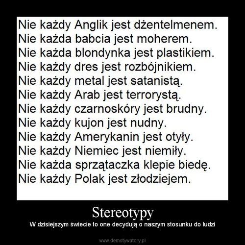 Ktoś nieistotny: Latające stereotypy