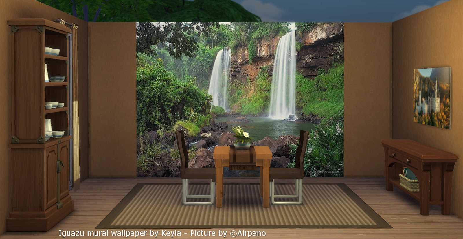 Keyla Sims : TS4 Custom Content: Mural Wallpapers - ©Airpano's pictures