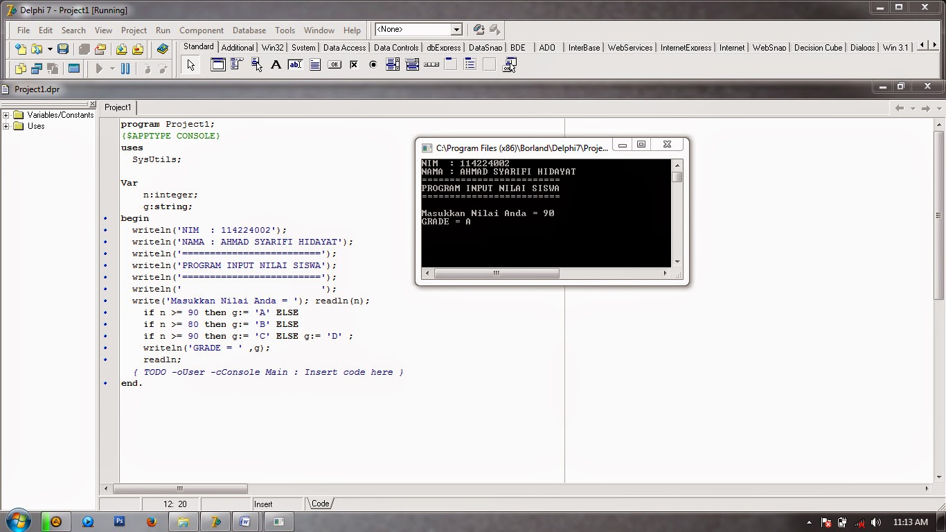 Mengenali Bahasa Pemrograman: CONTOH PENULISAN SCRIPT DASAR PEMBUATAN ...