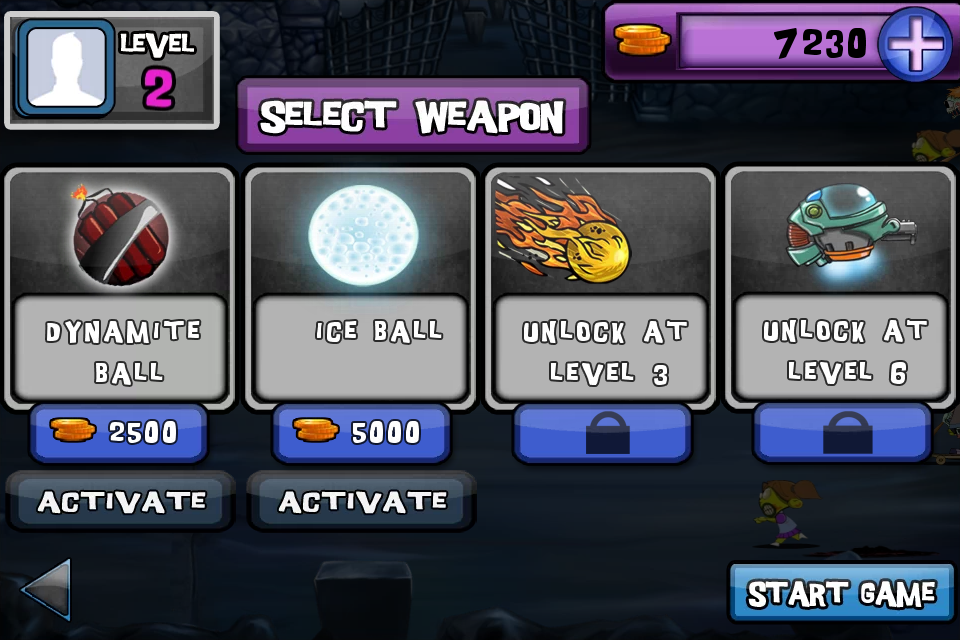 Game Art: Zombie Dodgeball,iOS