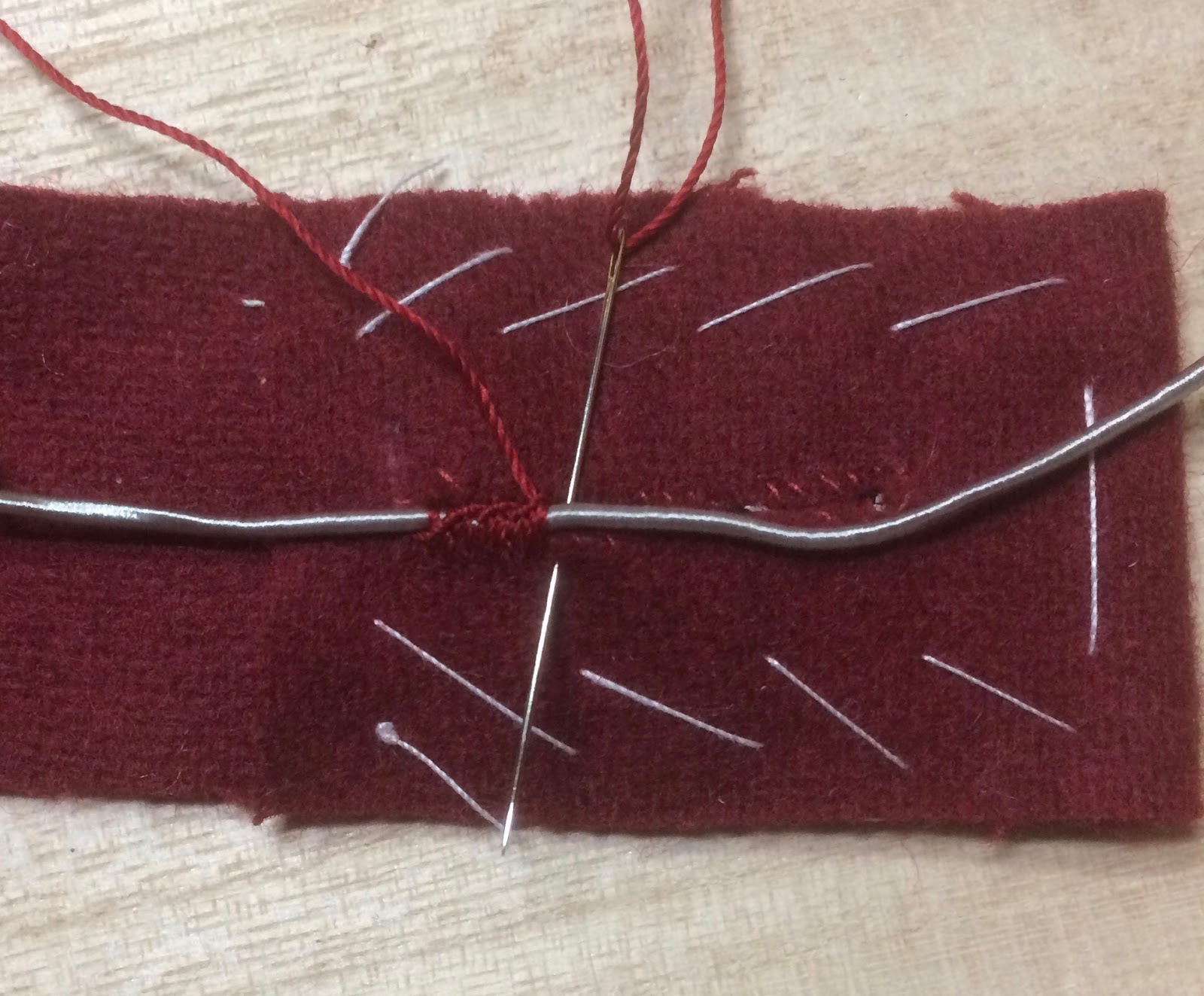 Queenie's Needlework: Friday Homework for Lesson 55: Tailor's ...