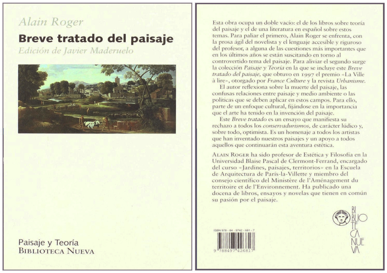 limbo páramo: Breve tratado del paisaje de Alain Roger