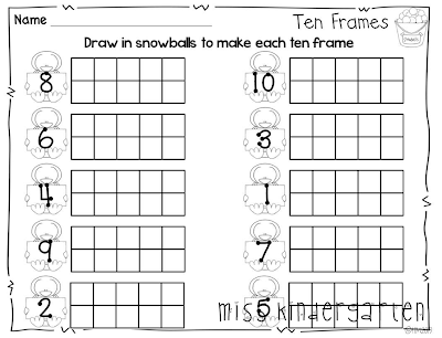 Winter Print and Go! - Miss Kindergarten