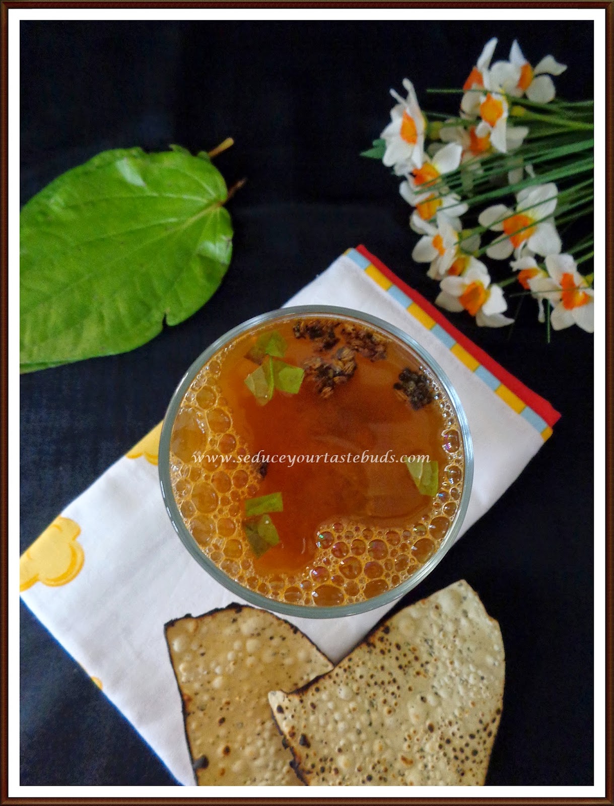 Seduce Your Tastebuds...: Vetrilai Rasam | Betel Leaves Soup