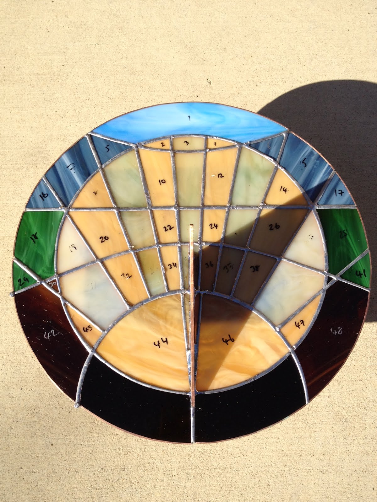 Drilling Holes In The Sky: Stained Glass Sundial