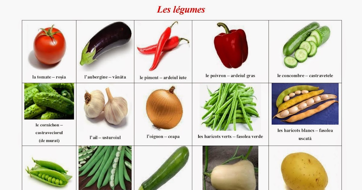 Le français utile: Les Légumes