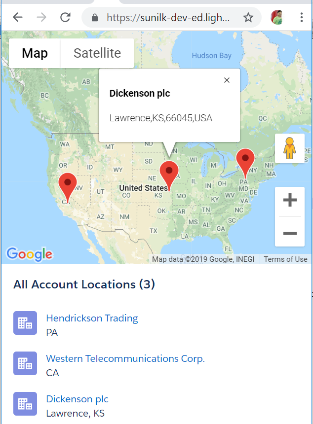 Salesforce Stuff: Lightning:map - Way to display location on map either by using address or geo ...