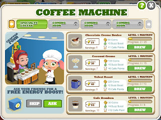 Cooking Tale: Coffee Machine - Specialty Menu