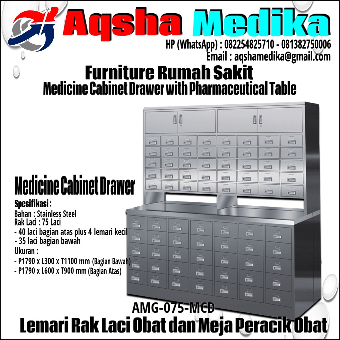 √ 27 Gambar Desain Rak Lemari Obat di Apotik - Model Desain Rumah Minimalis