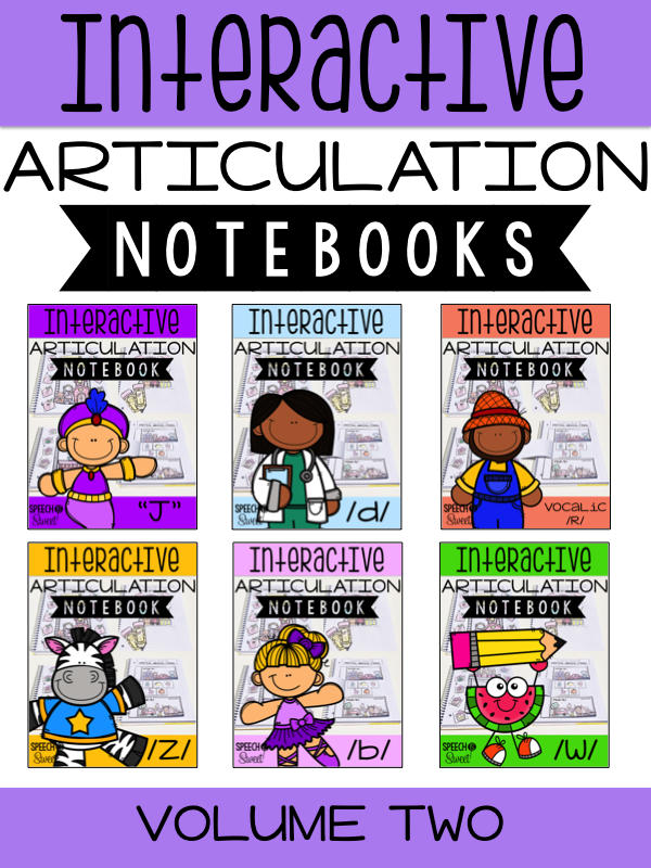 September Interactive Articulation Notebook - Speech is Sweet