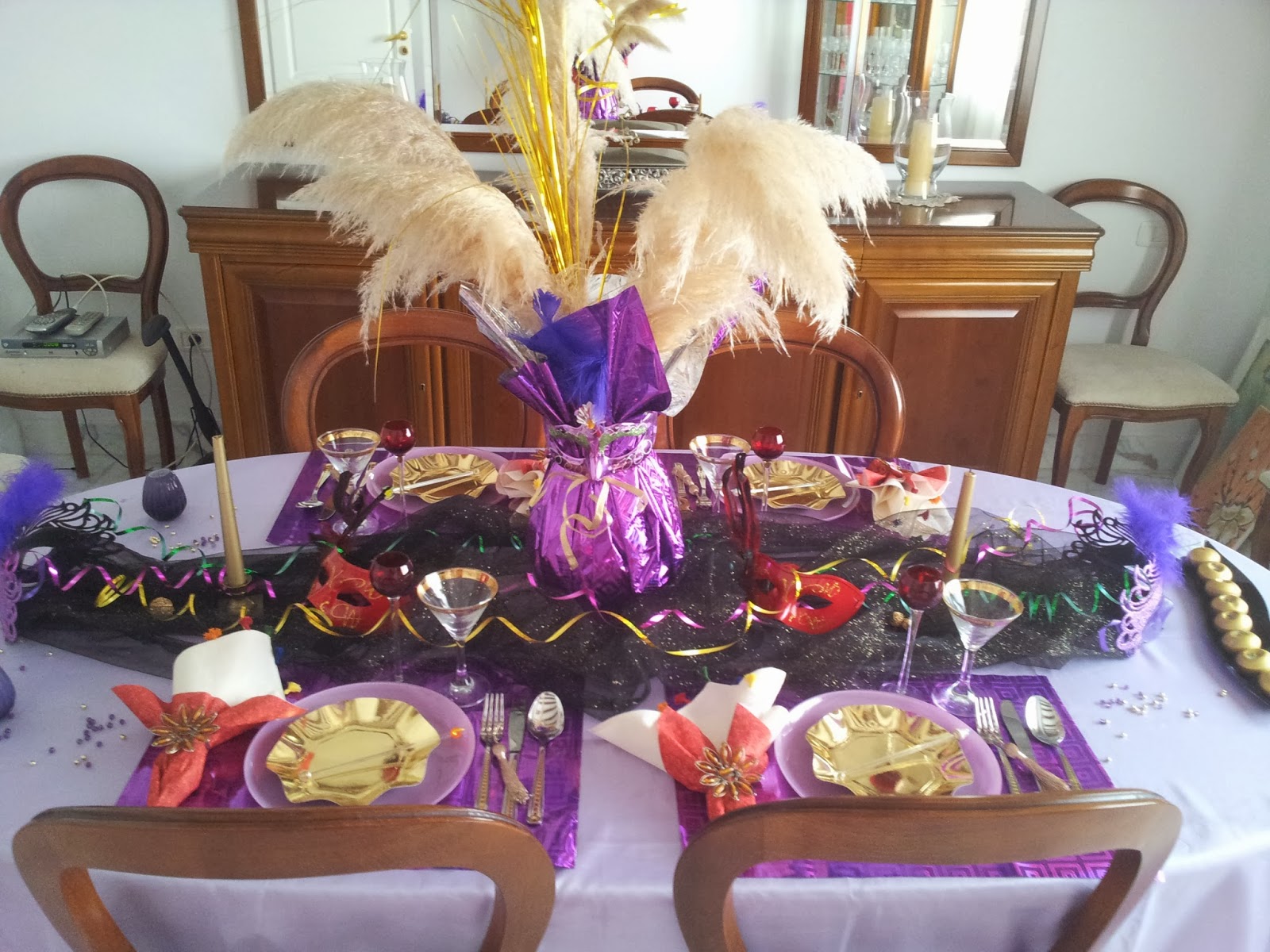 Des tables et des couleurs : Carnaval