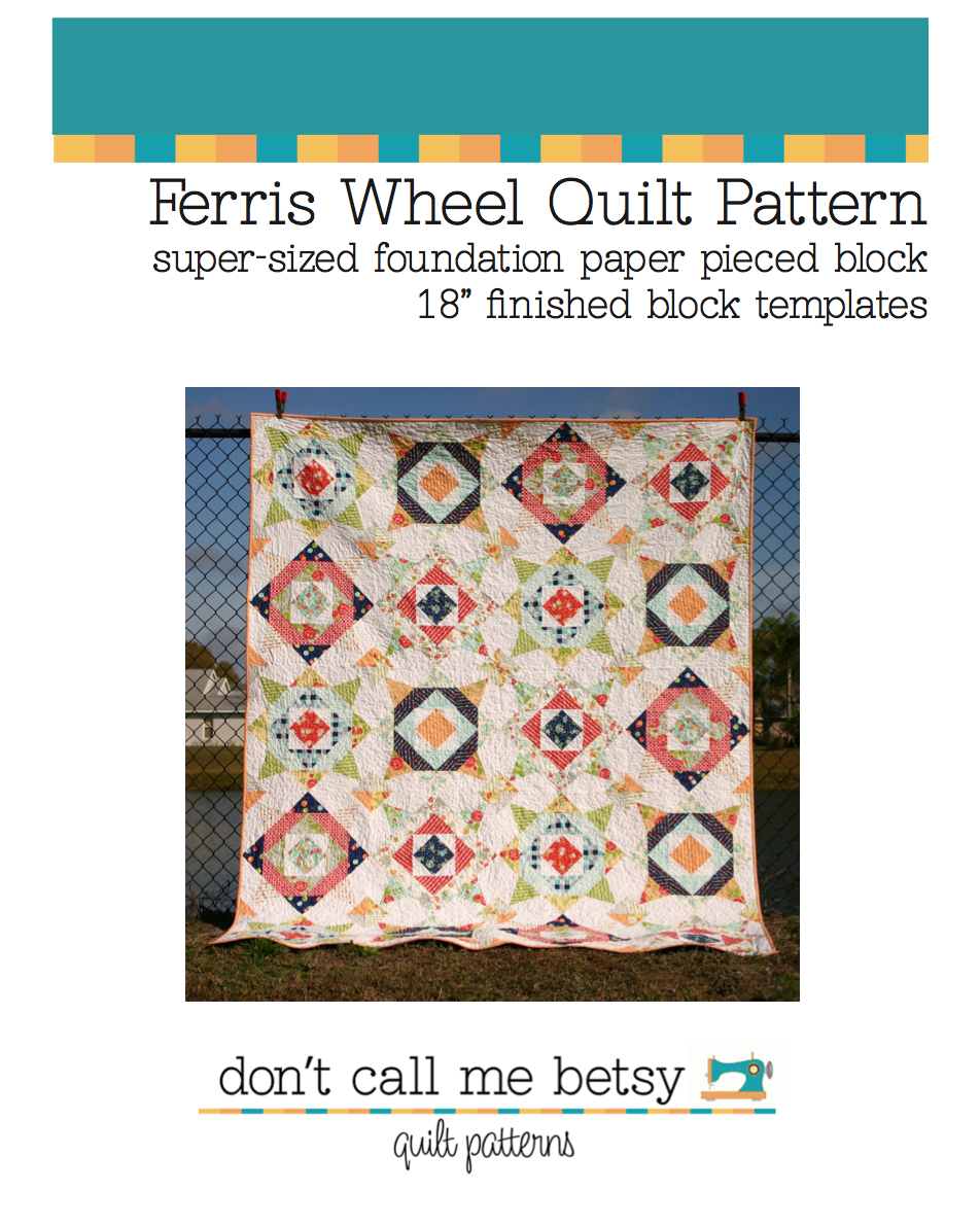New in the pattern shop: Ferris Wheel PDF Quilt Pattern | Don't Call Me ...